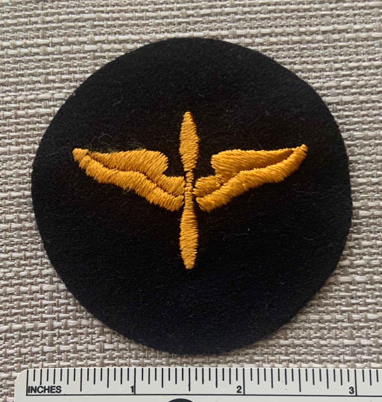 Vintage WWII Era US ARMY AVIATION Felt Badge PATCH Wings Propeller Air ...