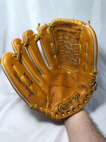 Rawlings Jose Canseco RBG36 LHT Basket Web Fastback Model 11.25 ...