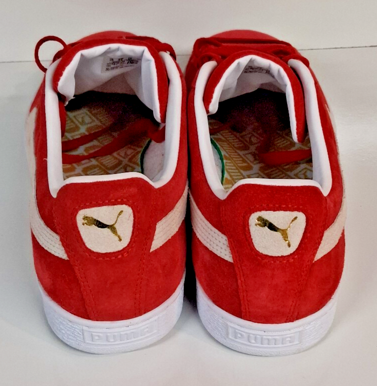 PUMA Tmc X Suede Status Symbol Lace Up Mens Red Sneakers Casual Shoes ...