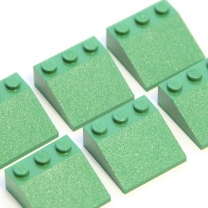 LEGO Roof Slope 3 x 3 25° Genuine Lego Part 4161 Brand New GREEN 6 ...