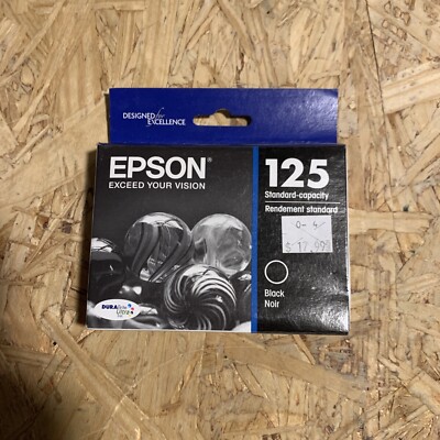 EPSON 125 DURABrite Ultra Ink Cartridge~ Black EXPIRED 7/19 As Is. | eBay