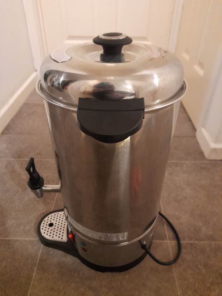 Swan 10-Litre Stainless Steel Catering Tea Urn Hot Water Boiler for ...
