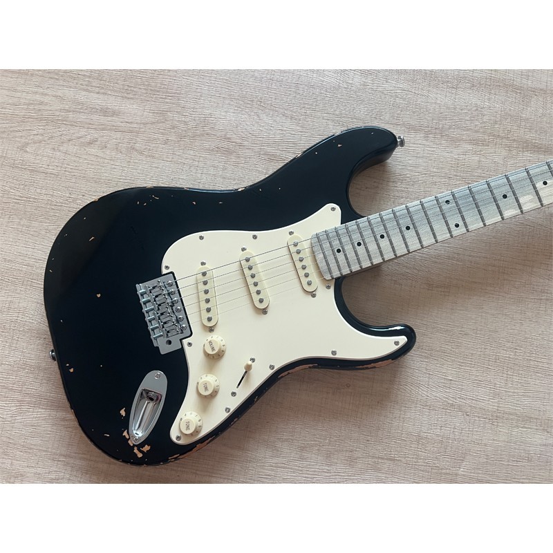 Electric guitar Relic alder body maple neck semi gloss finished nitro ...