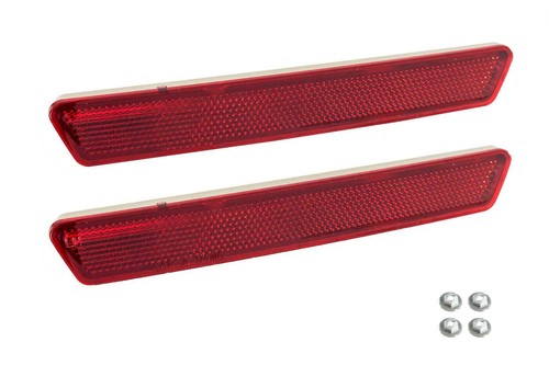 1999-2004 Ford Mustang Rear Lower Bumper Reflectors Red Pair LH RH | eBay