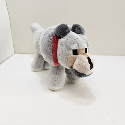 Minecraft Plush Stuffed Wolf Mojang Animal Toy Figure 15" Jinx Dog Kids ...