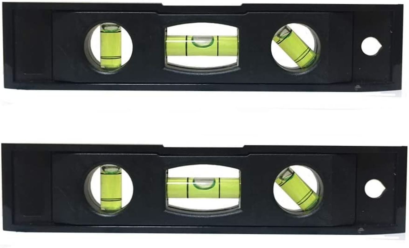 2Pcs 6 Inch Torpedo Level Magnetic Box Level with 180 90 45 Degree ...