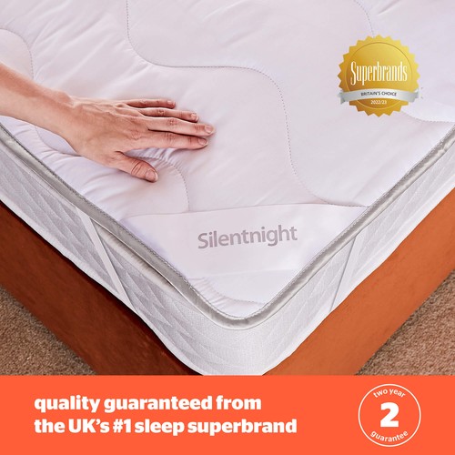 Silentnight Self Heating Mattress Topper Thermal Warming Winter Heat ...