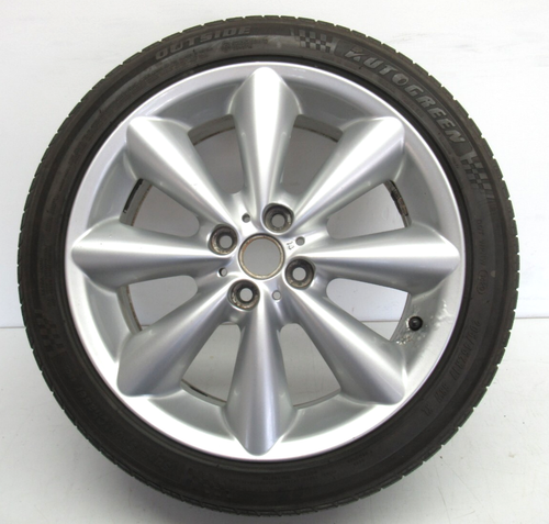 MINI 17" Inch Conical Spoke R121 Silver Alloy GOOD Wheel & Good Tyre ...