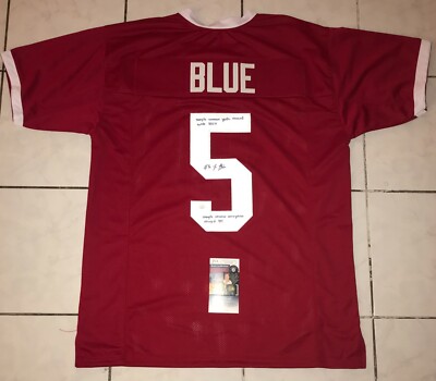 Jadan Blue Signed Autographed Custom Jersey Temple Owls Inscribed ...