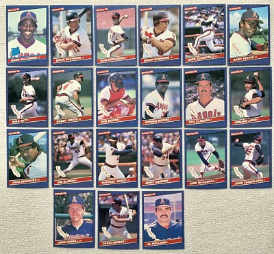 1986 Donruss CALIFORNIA ANGELS Team Baseball Cards (21) Cards No ...