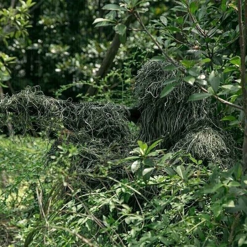 NEW Woodland Camouflage Ghillie Suit Sniper Cloth Jungle Camo Hunting 5 ...