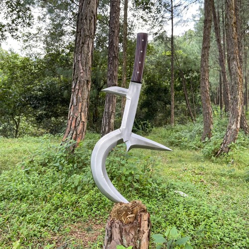 Hunga Munga African Mambele Knife Carbon Steel Blade with Sheath ...