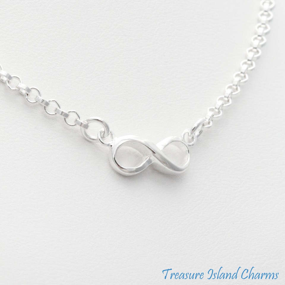 Infinity Math Symbol Sign Eternity Lemniscate .925 Sterling Silver ...