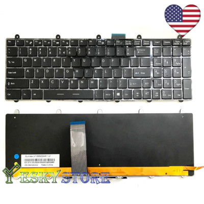 NEW For MSI GT60 GT70 GE70 GE60 MS-1762 Keyboard Full RGB Backlit USA ...