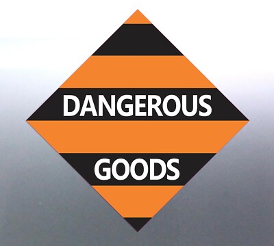 150mm Dangerous goods Decal Danger Hazardous Material signage sticker ...