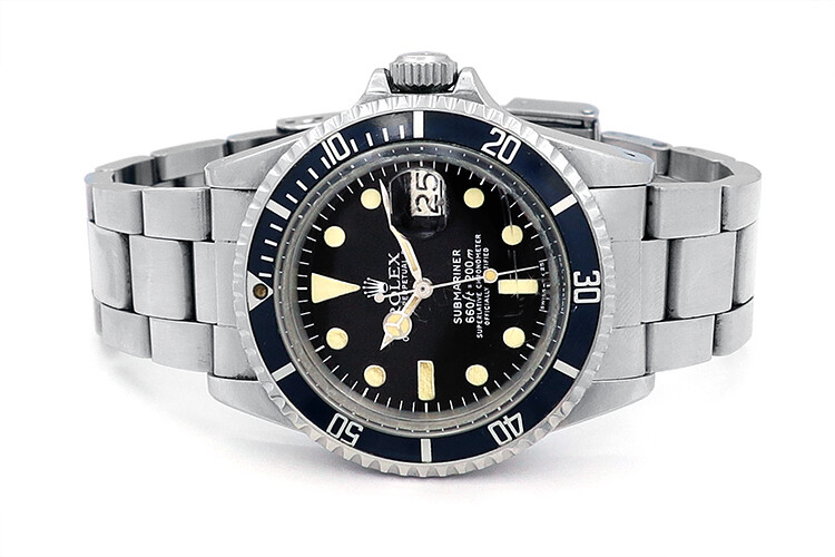 40mm Rolex Submariner Stainless Steel Watch #1680 Year 1978 VINTAGE ...