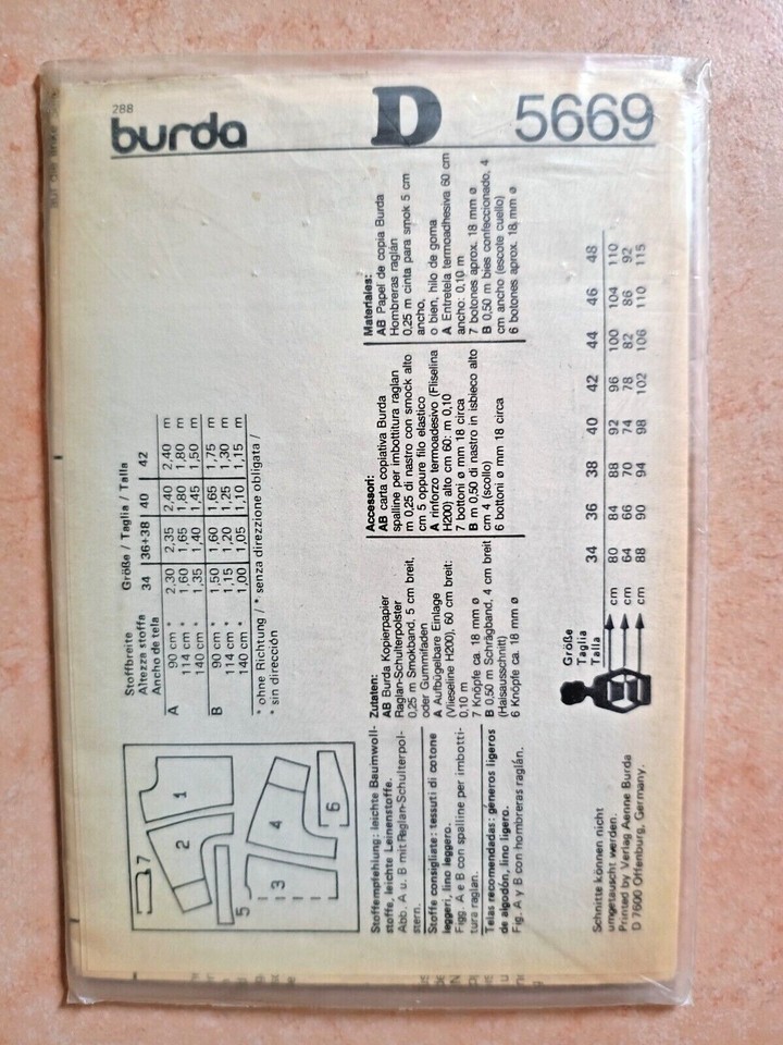 Lot of vintage Burda sewing patterns, new, UNCUT, come in and choose | eBay