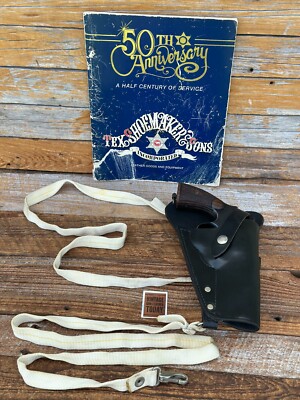 Vintage Tex Shoemaker Black Leather Tanker Shoulder Holster M&P K Frame ...