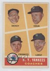 1960 Topps Frank Crosetti Bill Dickey Ralph Houk Eddie Lopat #465 HOF ...