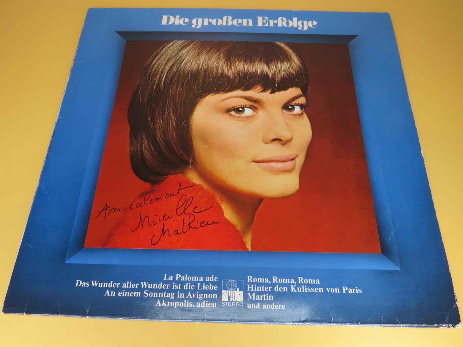 LP Mireille Mathieu Die großen Erfolge La Paloma ade Vinyl Ariola 88 ...