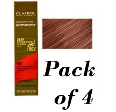 4 Clairol Professional Soy4Plex Permanent Hair color 5R Lightest Red ...