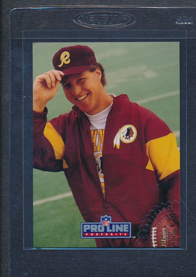1992 Pro Line Portraits Certified Auto #23 Cary Conklin Redskins *F8413 ...