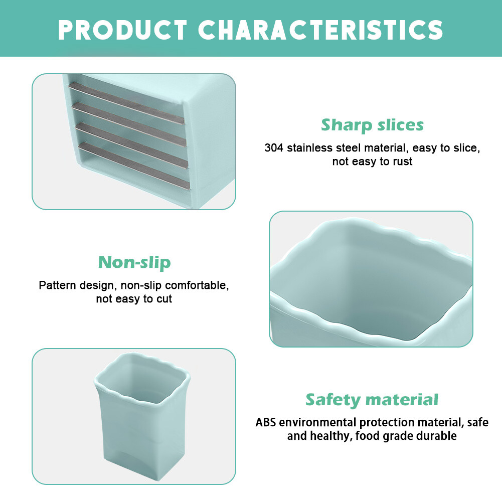 2pcs Kitchen Gadget Cup Slicer Fruit Vegetable Divider With 2 Cleaning ...