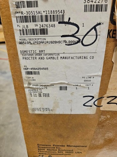 New Emerson Rosemount 3051SAL1PG3AA1A1020NSC70LB00 Level Transmitter ...