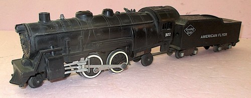 American Flyer Reading #302 Atlantic Steam Locomotive & Metal Tender ...