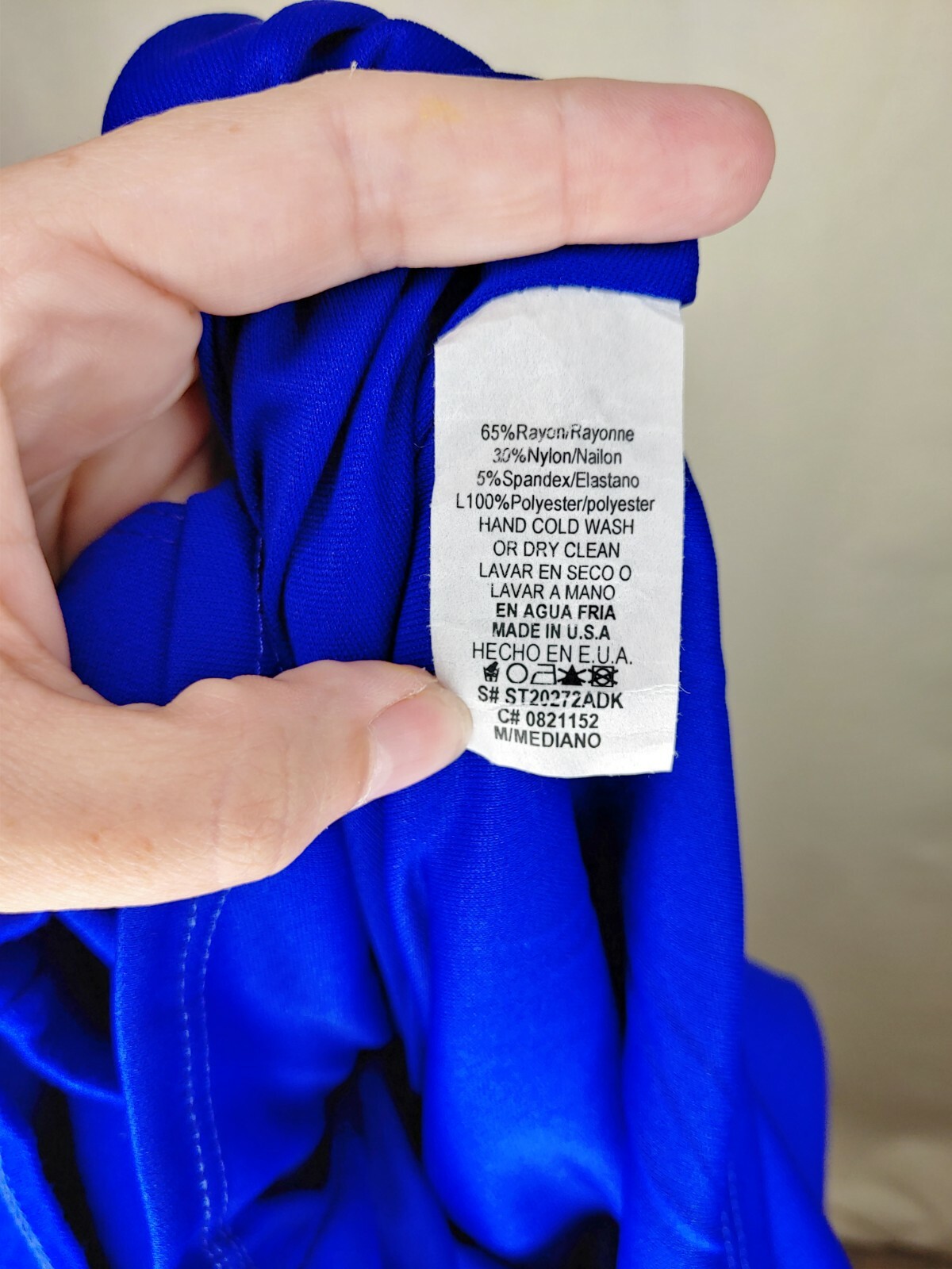 Lulus Blue Bodycon Pencil Skirt Size M Rear Zip Asymmetrical Faux Wrap ...