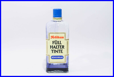 Um 1950 PELIKAN " FÜLLHALTERTINTE " KÖNIGSBLAU, 1 Liter Flasche fast ...