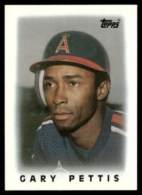 1986 Topps MLB Leaders Mini Gary Pettis #7 Anaheim Angels | eBay