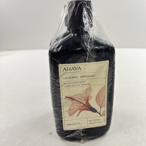 2X AHAVA Mineral Botanic Velvet Cream Wash Hibiscus Fig 17 oz Lot of 2 ...