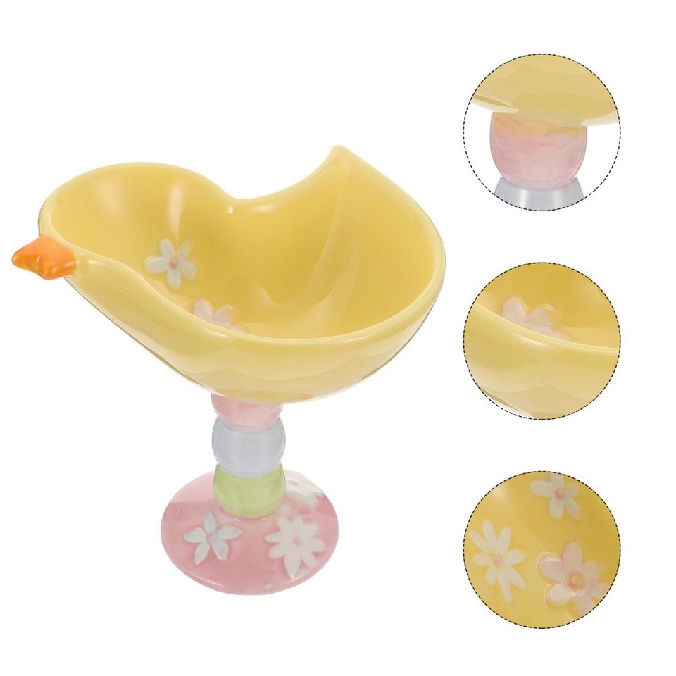 1Pc Adorable Candy Cup Chicken Shape Design Dessert Goblet Ice Cream ...
