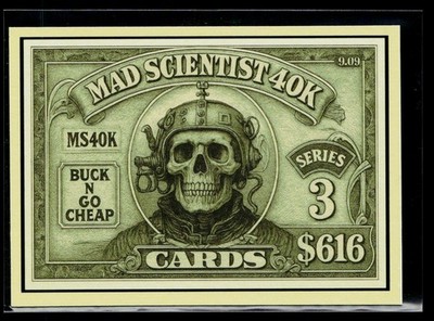 Mad Scientist KIDS 40K GPK Spoof SP CHASE MONEY ~ Skeleton Grim Reaper ...