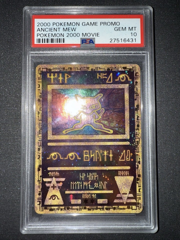2000 Pokemon Ancient Mew PSA 10 GEM MINT Pokémon Movie Promo Double ...