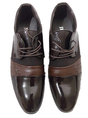 Jingpin Pointed Toe Casual Oxfords Mens Size 270 mm Size 9 -Brown ...