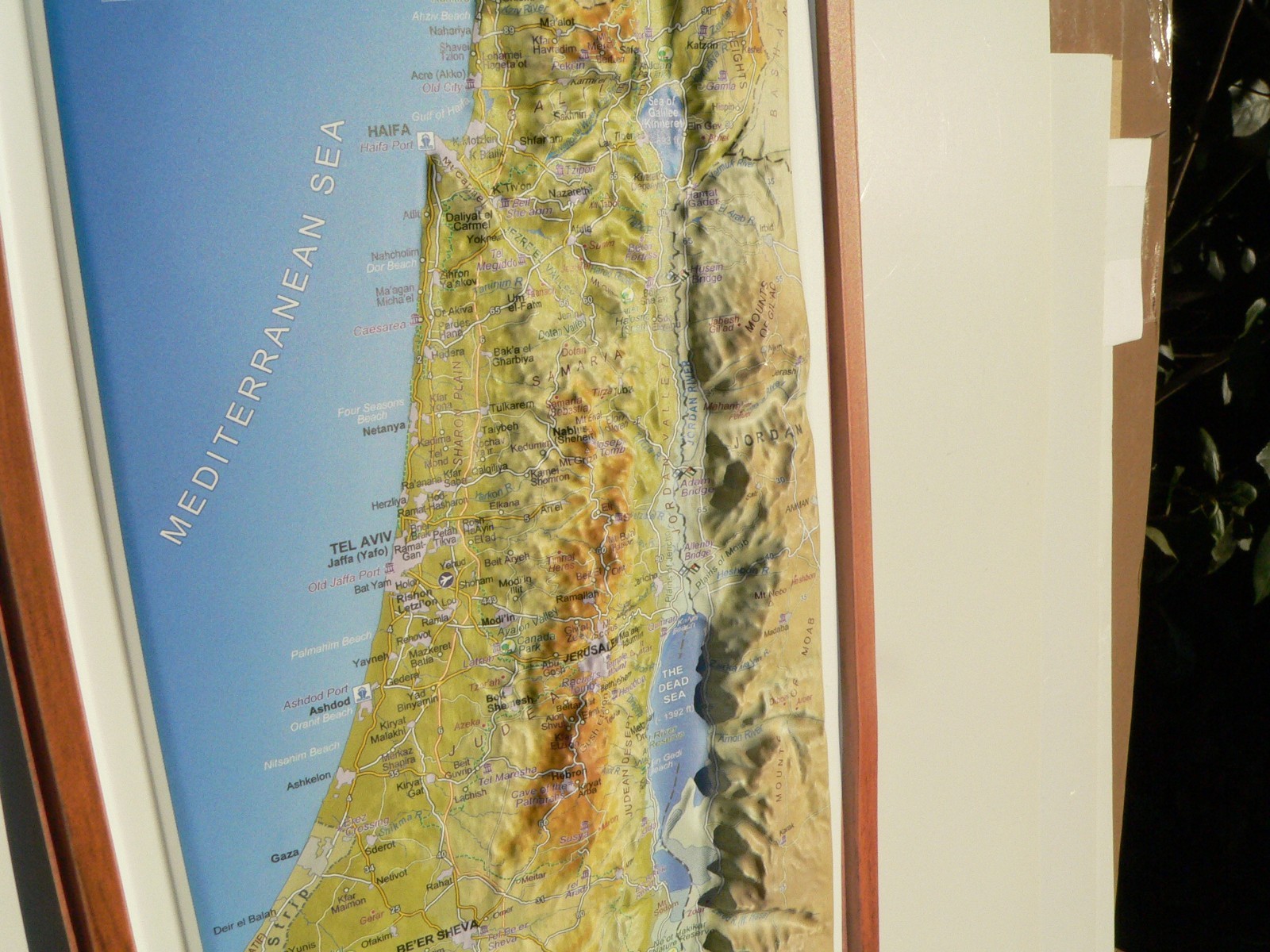 ISRAEL 3-D Topographic Wall MAP Roads Holy Places Bible Land ENGLISH 15 ...