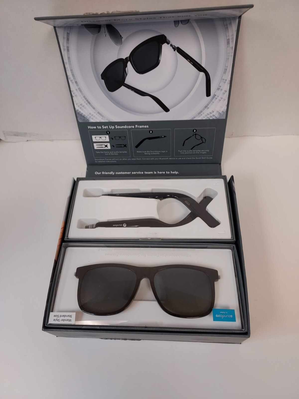 Anker Soundcore Frames Wander Bluetooth Audio Glasses/ Sunglasses ...