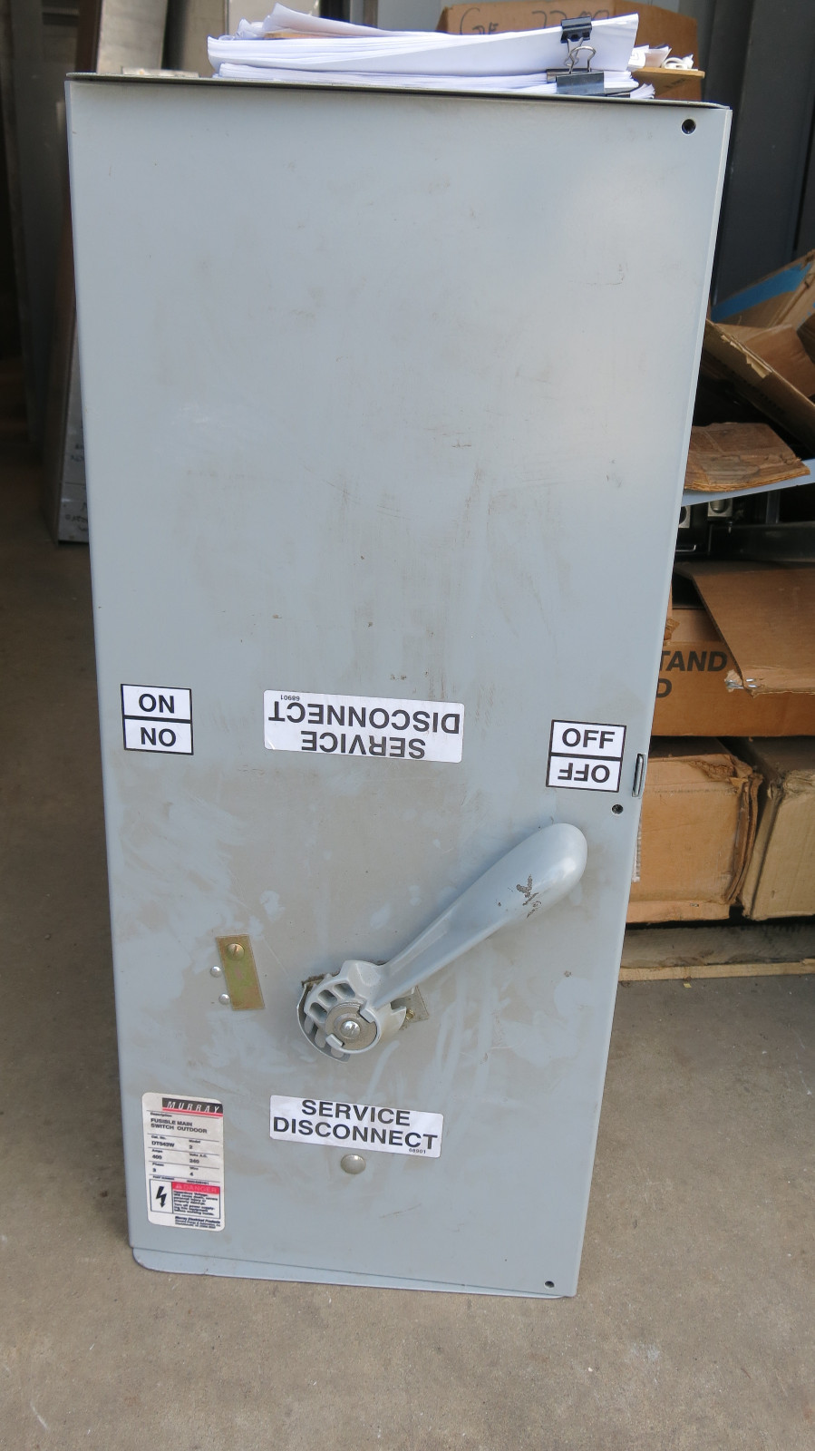 Murray DT043W, 400A, 240V, 3PH 4W, Fused Modular Meter Disconnect- MB57 ...