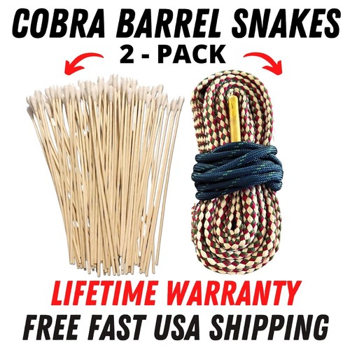 7mm Barrel Snake + 100 6-Inch Cotton Swabs Fast Free Shipping Bore ...