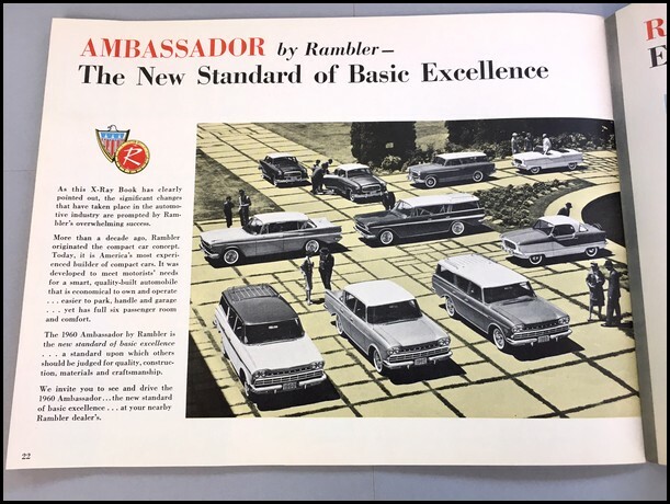 1960 AMC Rambler American Motors Ambassador 24-page Car Sales Brochure ...