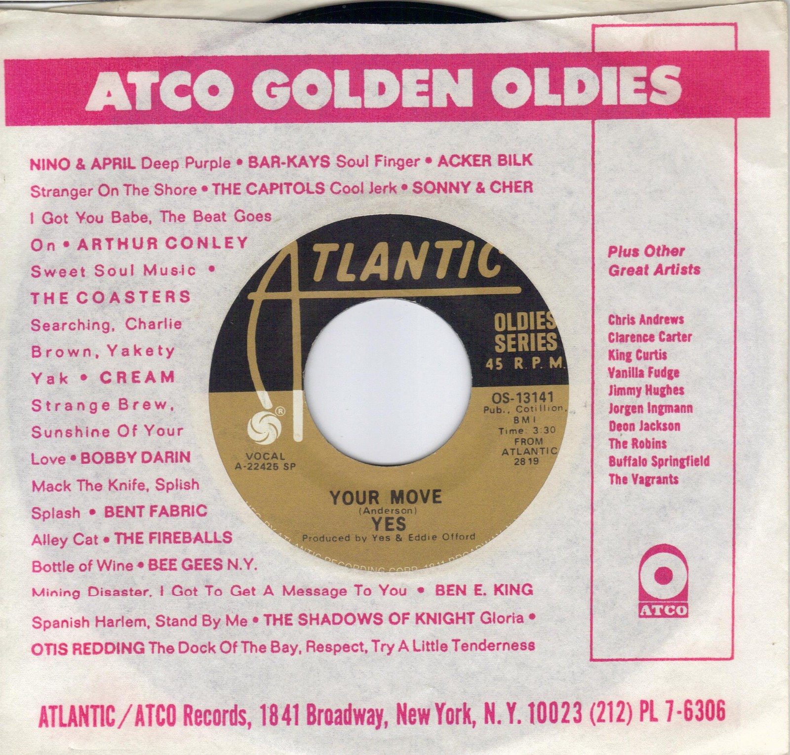 YES Your Move / America 45 | eBay