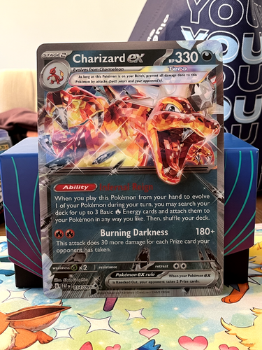Pokémon Charizard ex SVP 196 / 054 Lenticular Holo JUMBO Black Star ...