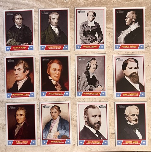 Topps Heritage Notable Americans Lot (12) | eBay