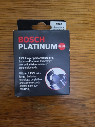 Bosch Platinum Plus Spark Plugs 4002 (set of 4) | eBay