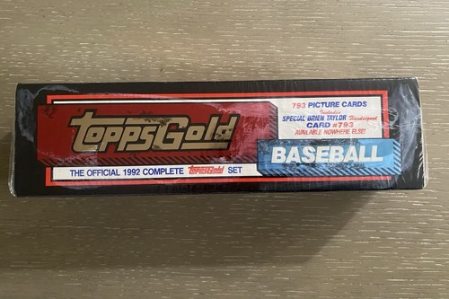 1992 Topps Gold Baseball Card Sealed Set | eBay