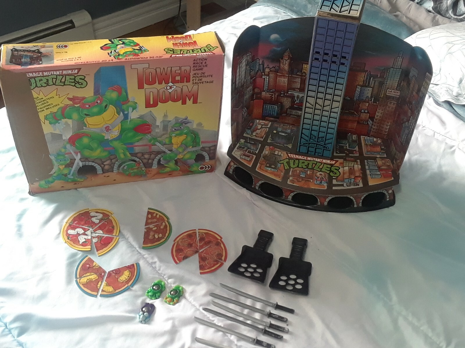 TMNT Teenage Mutant Ninja Turtles Tower of Doom Game 1990 (missing ...