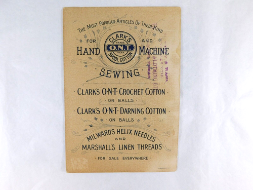 Clark's ONT Spool Cotton Victorian Trade Card - Falls of Minnehaha ...