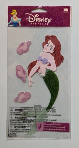 Ariel Little Mermaid Disney Princess Scrapbooking Stickers Jolee's EK ...